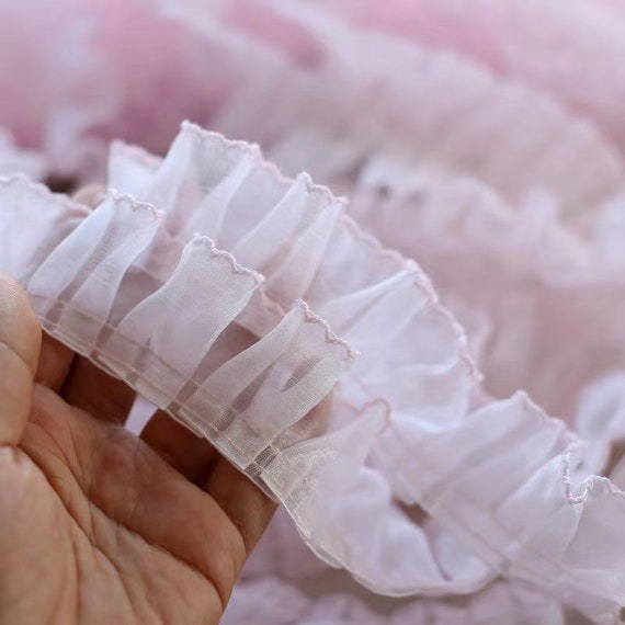 10 Yards Light Pink Ruffles Trim Trimming Ruffle Trimming - Etsy
