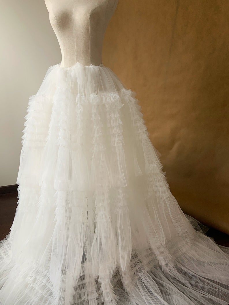 Off White Ruffled Fabric Ruffle Fabric for Cake Dress | Etsy