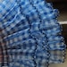 5 Yards Blue Ruffled Trim With Checks, Fill Trim With Checks - Etsy