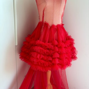 Red Ruffle Lace Trim, Ruffles Trim for Cake Dress, Tutu , Doll Dress ...