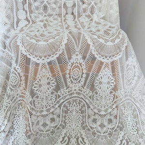 French Chantilly Lace Fabric With Retro Patterns, New Arrival - Etsy