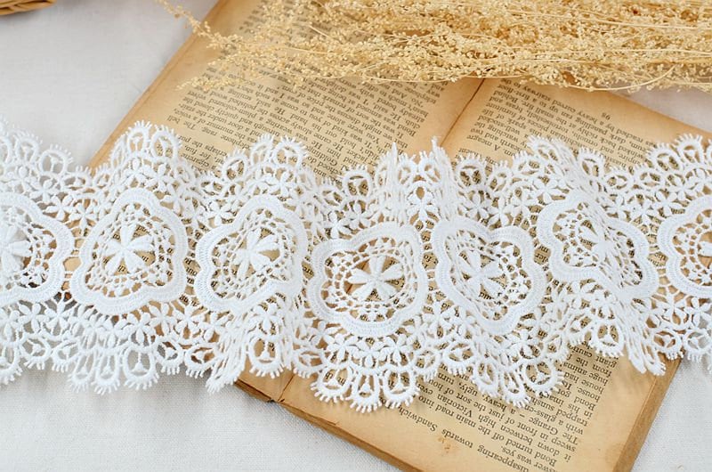 100% Natural Cotton Lace Trim by the Yard - Etsy