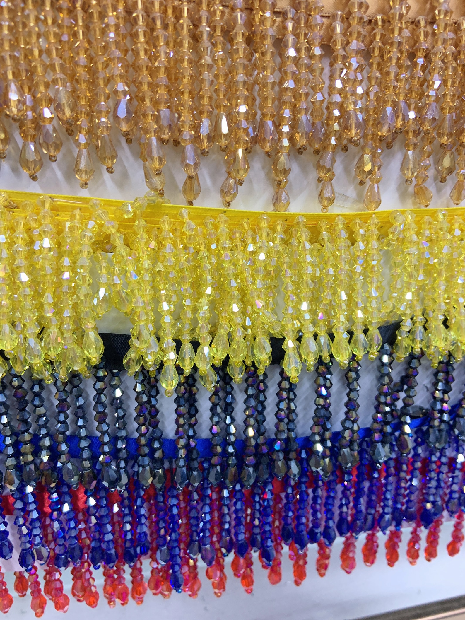 10 Yards Crystal Bead Fringe Trim for Haute Couture Dance - Etsy