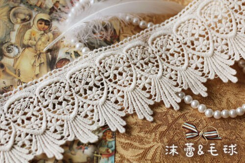 Off White Cotton Lace Trim Crochet Cotton Lacecotton | Etsy