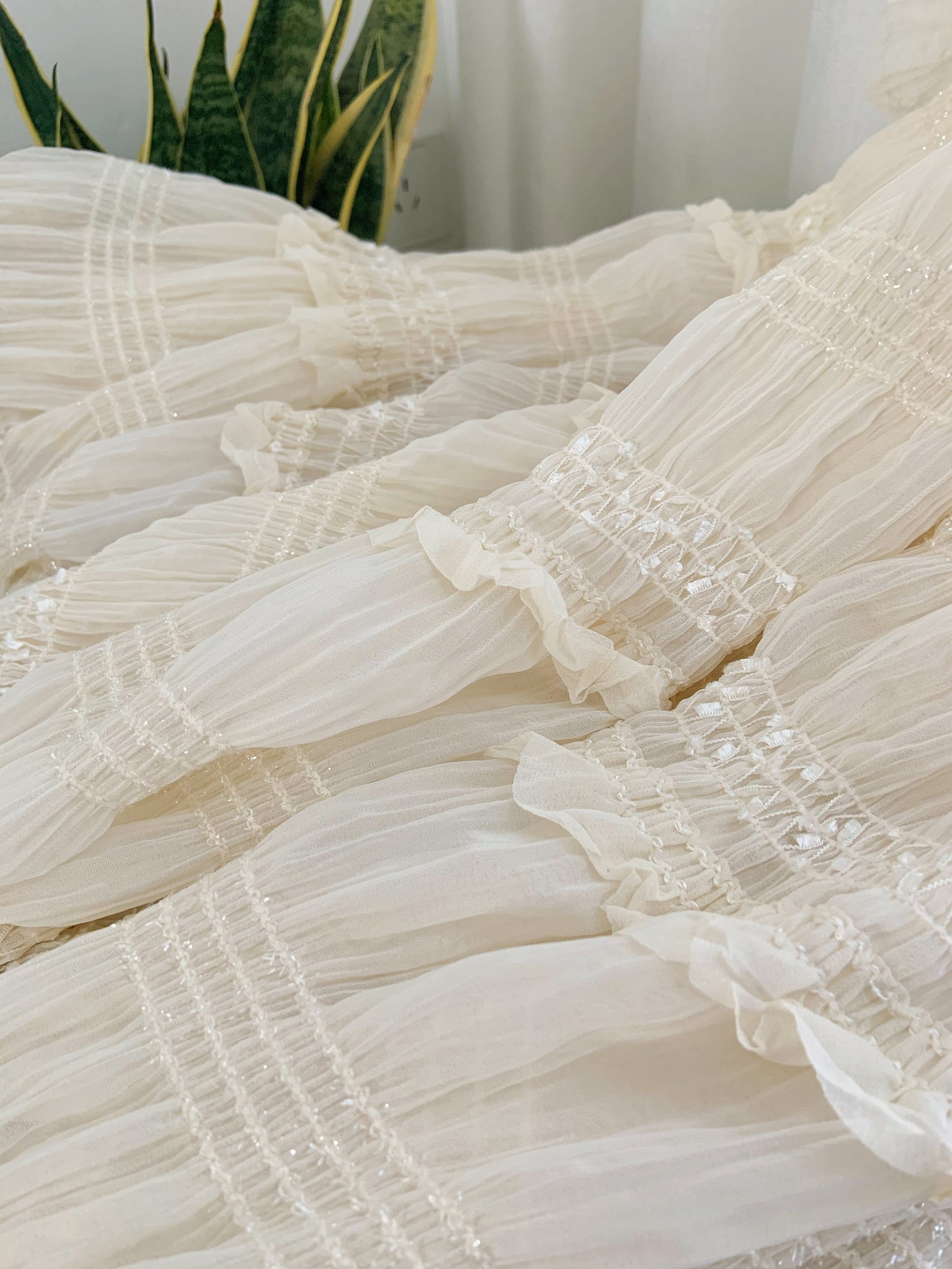 Sparkling Ruffled Chiffon for Dress Couture and Costume Soft - Etsy