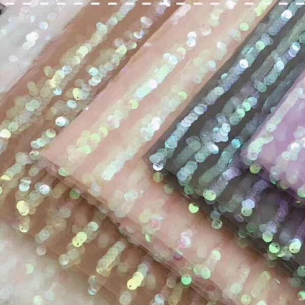 Sequined Tulle - Etsy