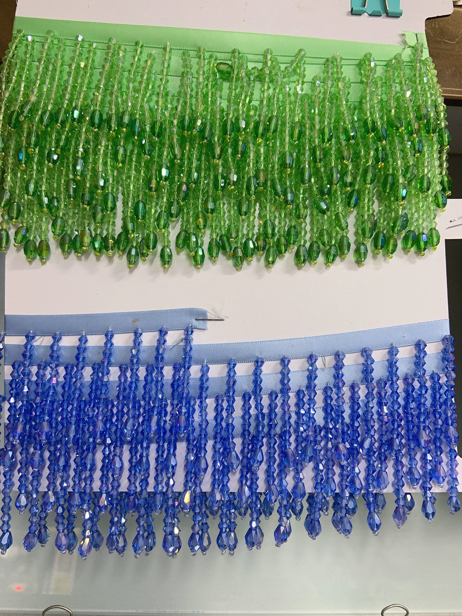 10 Yards Crystal Bead Fringe Trim for Haute Couture Dance - Etsy