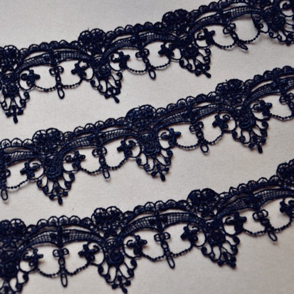 Black Lace Trim - Etsy