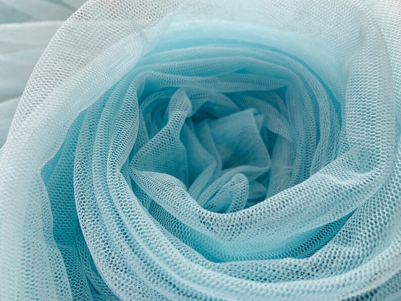 Light Blue Tulle Fabric Blue Mesh Fabric for Prop Costume - Etsy