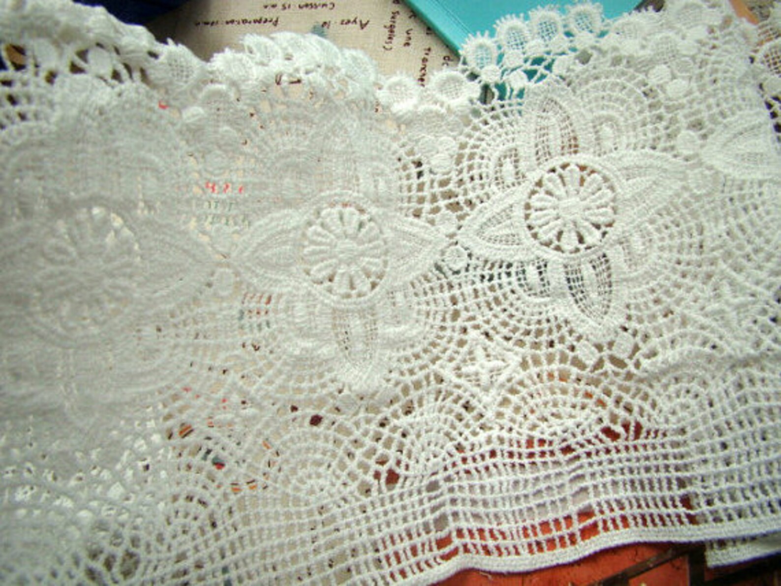 100% Cotton Lace Trim, Natural Cotton Lace Trim, Cotton Guipure Lace ...