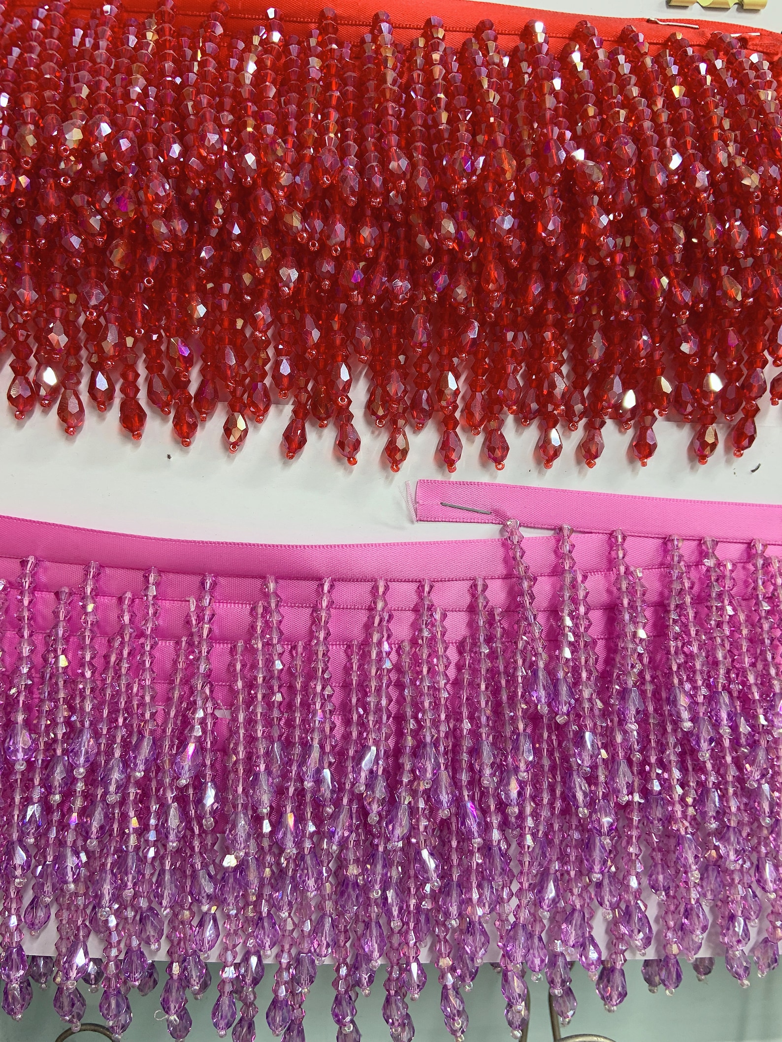 10 Yards Crystal Bead Fringe Trim for Haute Couture Dance - Etsy