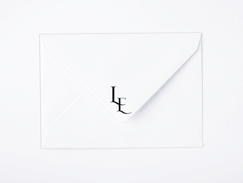 Custom Interlocking LE EL Wedding Monogram Logo Printable Digital ...
