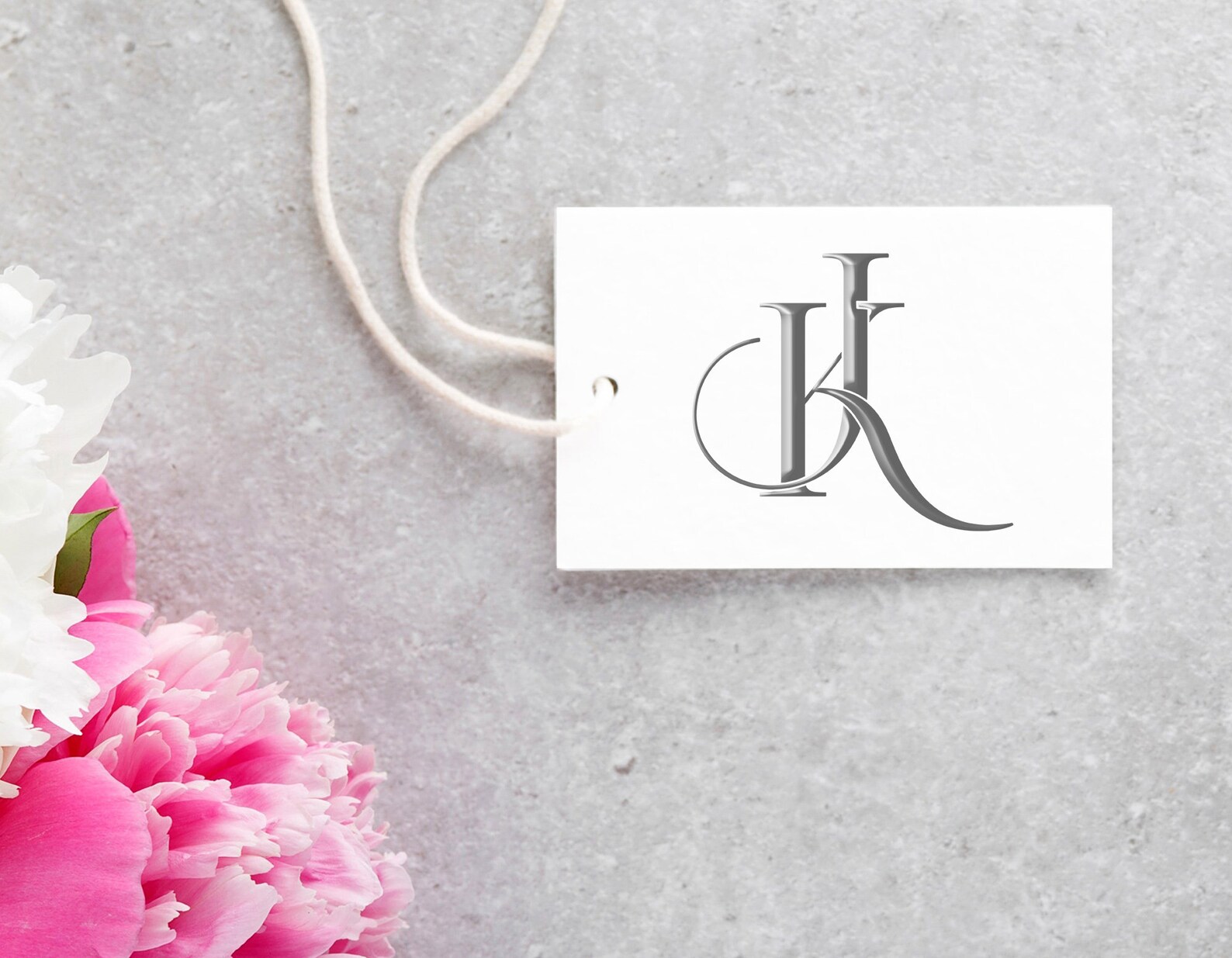 Custom Interlocking JK KJ Wedding Monogram Digital Download - Etsy