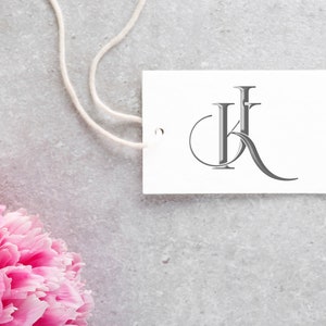 Custom Interlocking JK KJ Wedding Monogram Digital Download - Etsy