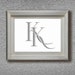 Custom Interlocking KK Wedding Monogram Logo Printable Digital Download ...