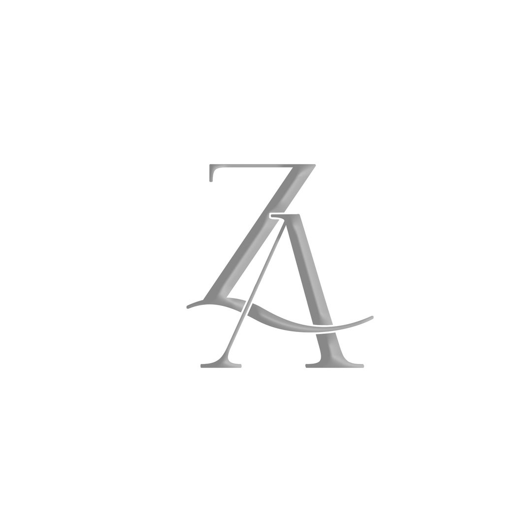 Custom Interlocking AZ ZA Wedding Monogram Logo Printable Digital ...