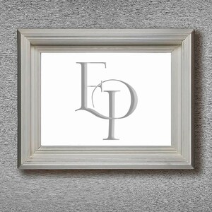 Custom Interlocking EP PE Wedding Monogram Printable Digital Download ...