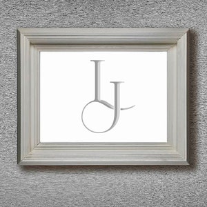 Custom LJ JL Interlocking Wedding Monogram Logo Printable Digital ...