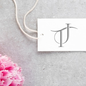 Custom Interlocking JT TJ Wedding Monogram Printable Digital Download ...