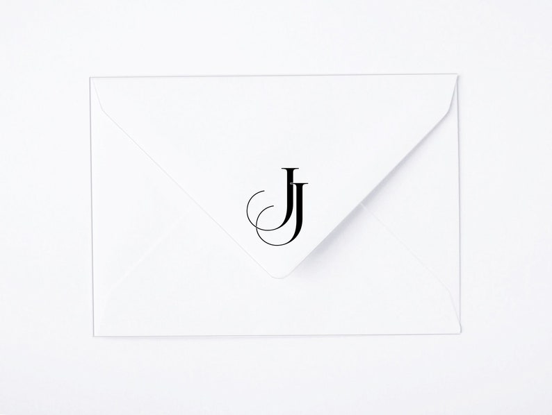 Custom Interlocking JJ Wedding Monogram Logo Printable Digital Download ...