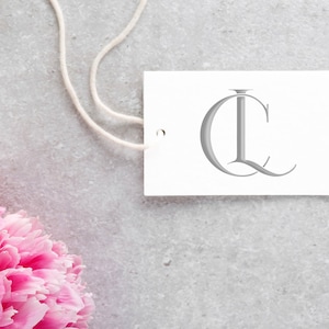 Custom Interlocking CL LC Wedding Monogram Logo Printable Digital ...