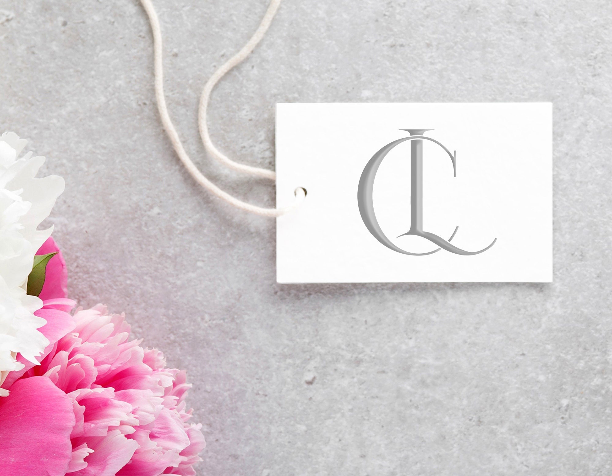 Custom Interlocking CL LC Wedding Monogram Logo Printable Digital ...