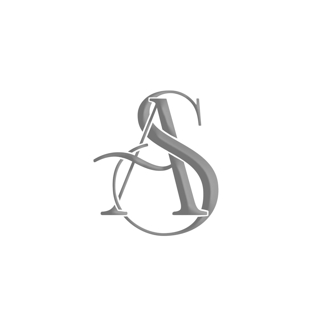 Custom Interlocking AS SA Wedding Monogram Logo Printable Digital ...