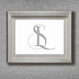 Custom Interlocking LS SL Wedding Monogram Digital Download - Etsy