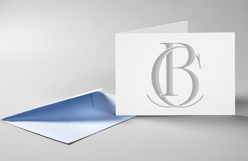 Custom Interlocking CB BC Wedding Monogram Printable Digital Download ...