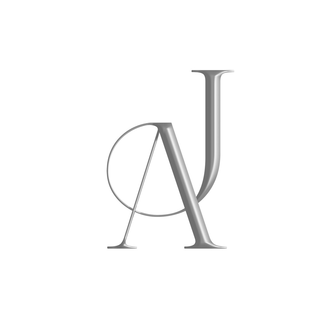 Custom Interlocking AJ JA Wedding Monogram Logo Printable Digital ...