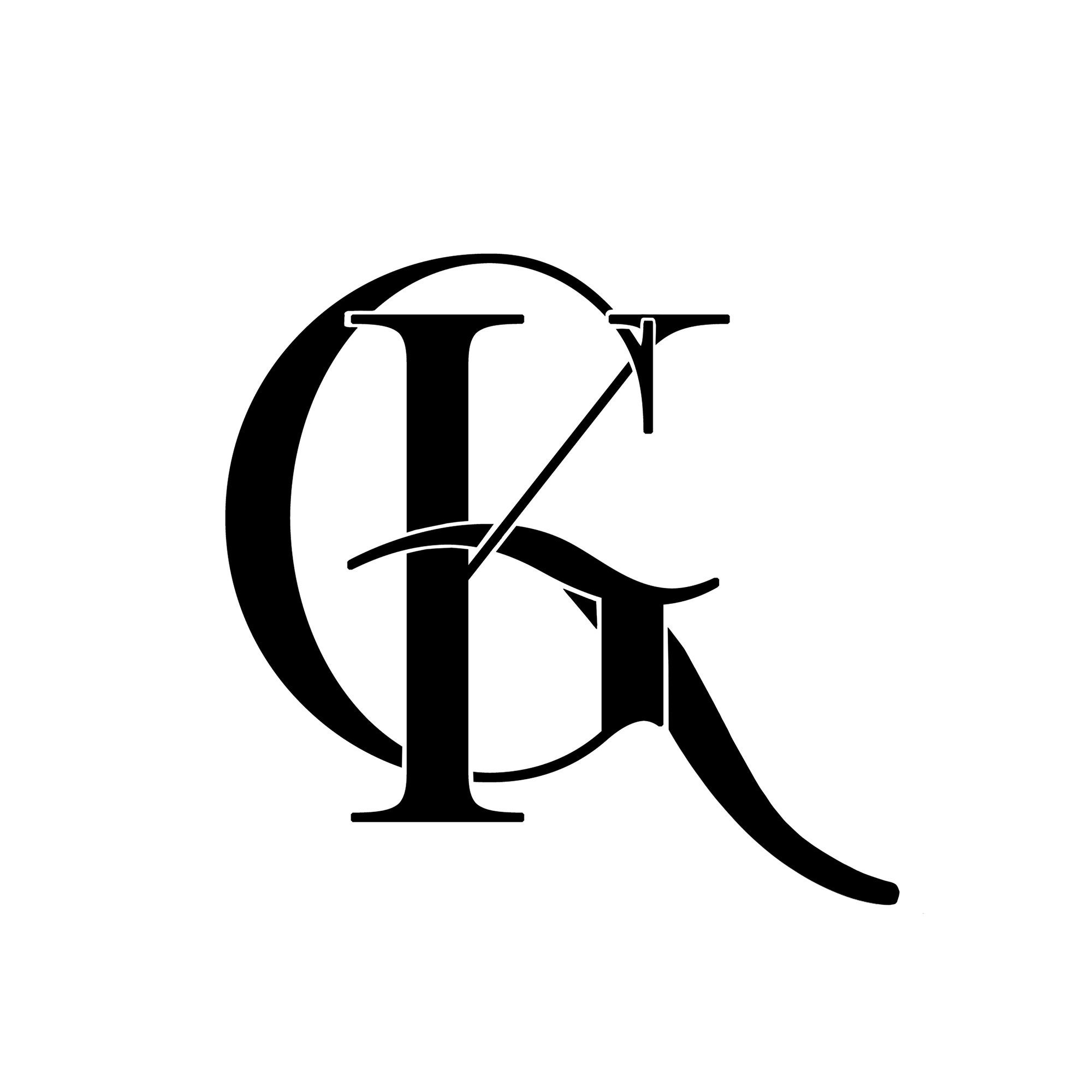 Custom Interlocking GK KG Wedding Monogram Printable Digital Download ...