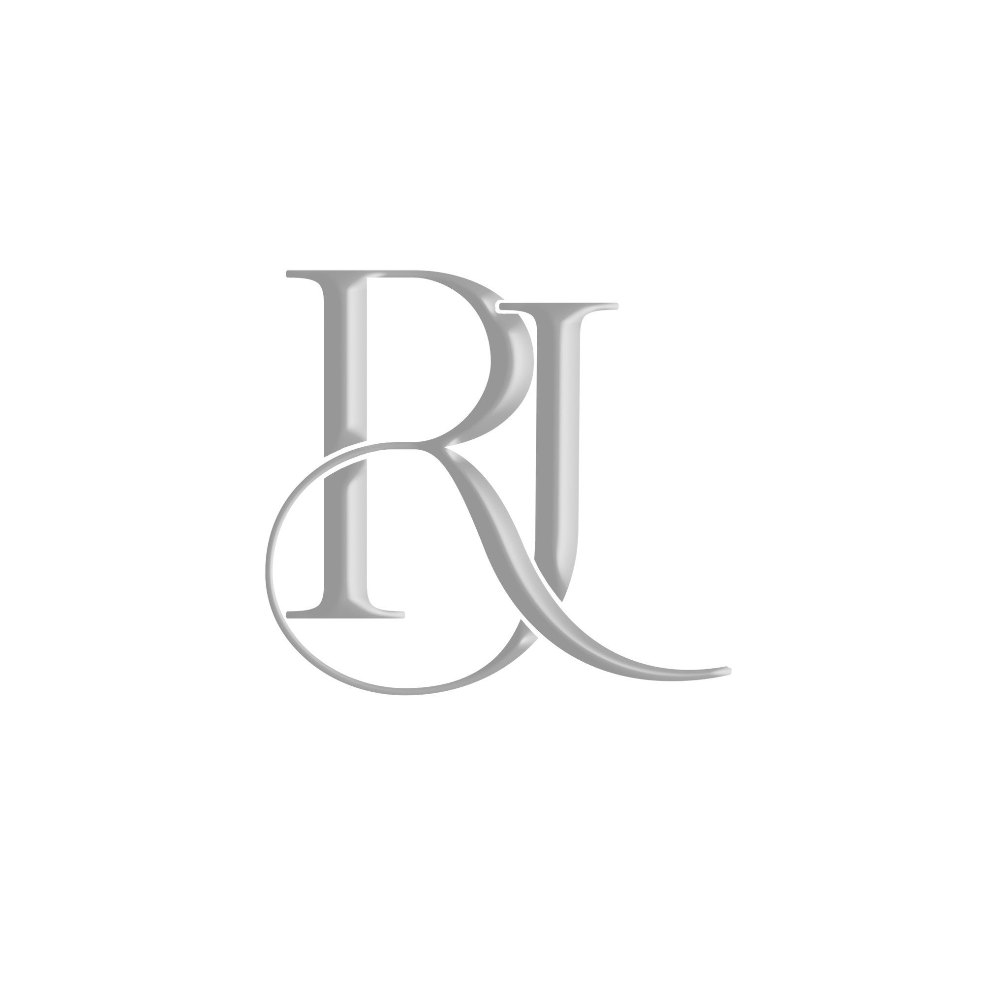 Custom Interlocking JR RJ Wedding Monogram Printable Digital Download ...