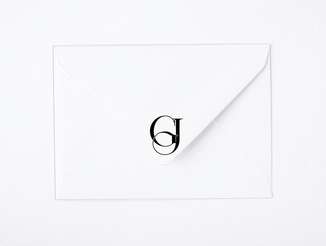 Custom Interlocking GJ JG Wedding Monogram Printable Digital Download ...