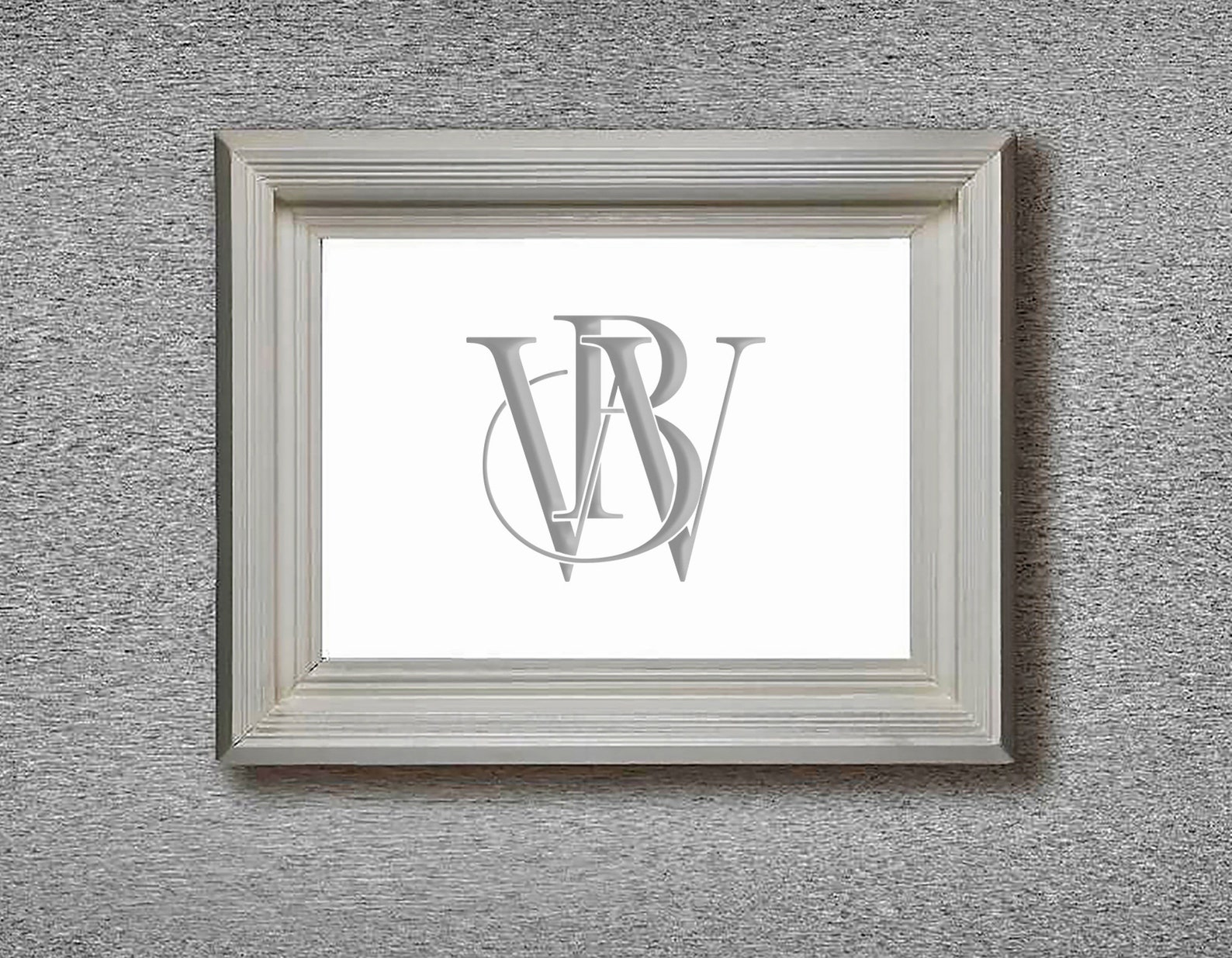 Custom Interlocking BW WB Wedding Monogram Digital Download - Etsy