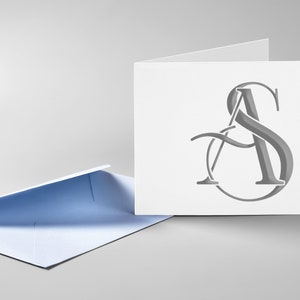 Custom Interlocking AS SA Wedding Monogram Logo Printable Digital ...