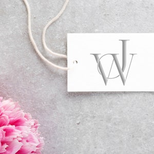 Custom Interlocking JW WJ Wedding Monogram Logo Printable Digital ...