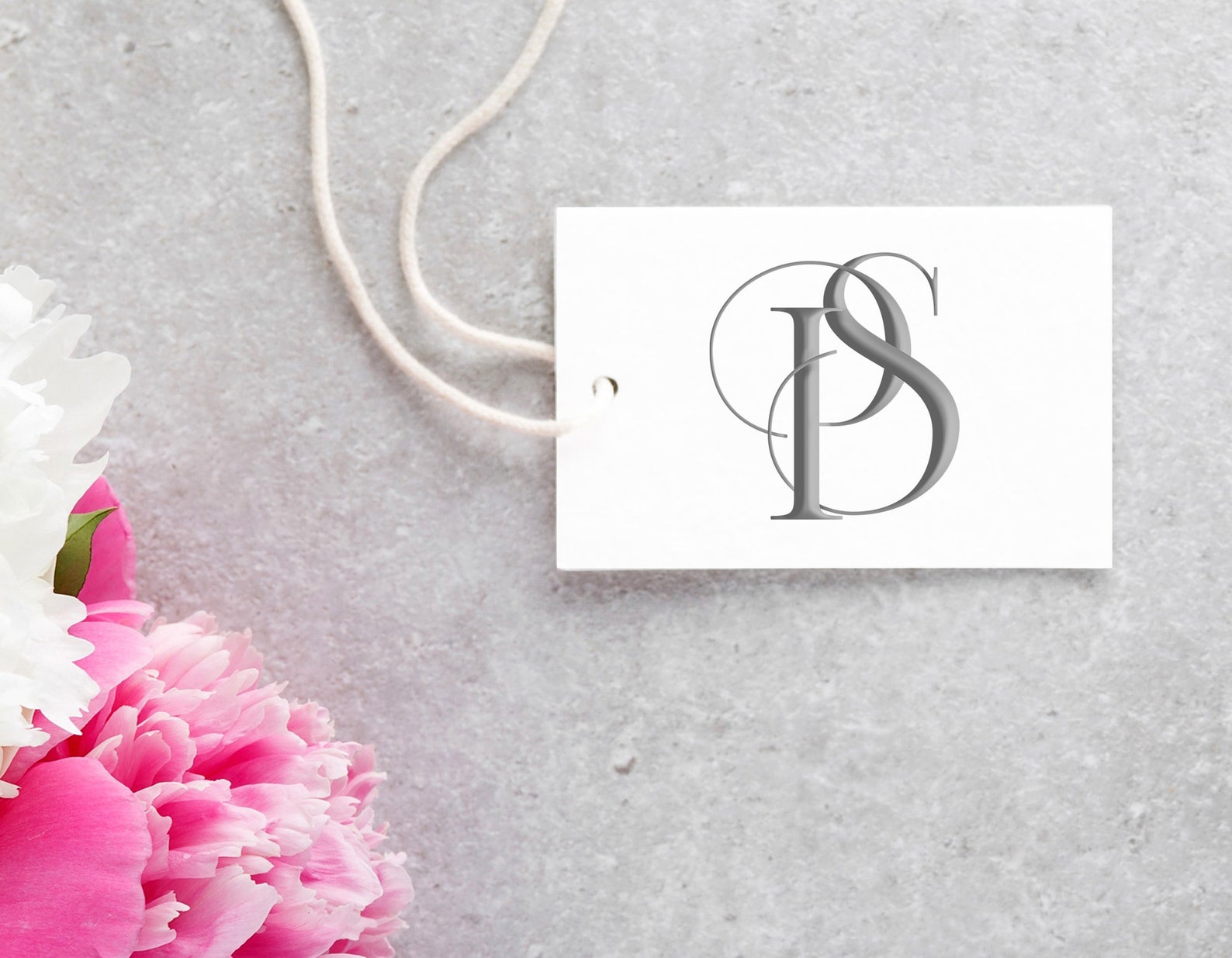 Custom PS SP Interlocking Wedding Monogram Logo Printable Digital ...