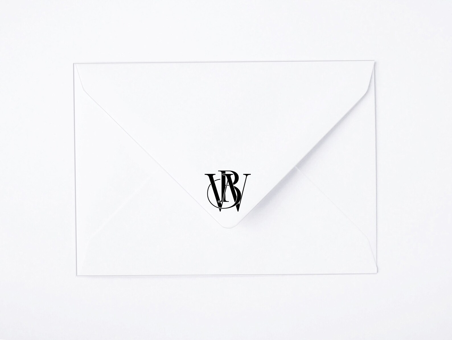 Custom Interlocking BW WB Wedding Monogram Digital Download - Etsy