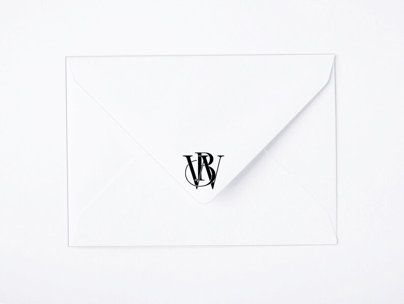Custom Interlocking BW WB Wedding Monogram Digital Download - Etsy
