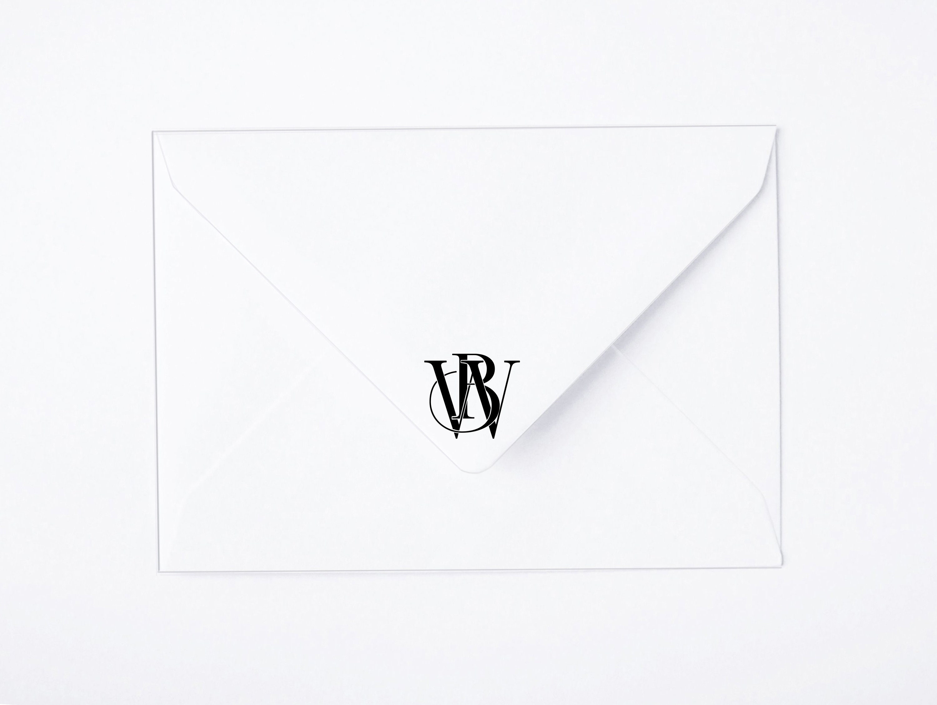 Custom Interlocking BW WB Wedding Monogram Digital Download - Etsy