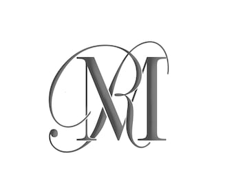 Custom Interlocking RS SR Wedding Monogram Digital Download | Etsy