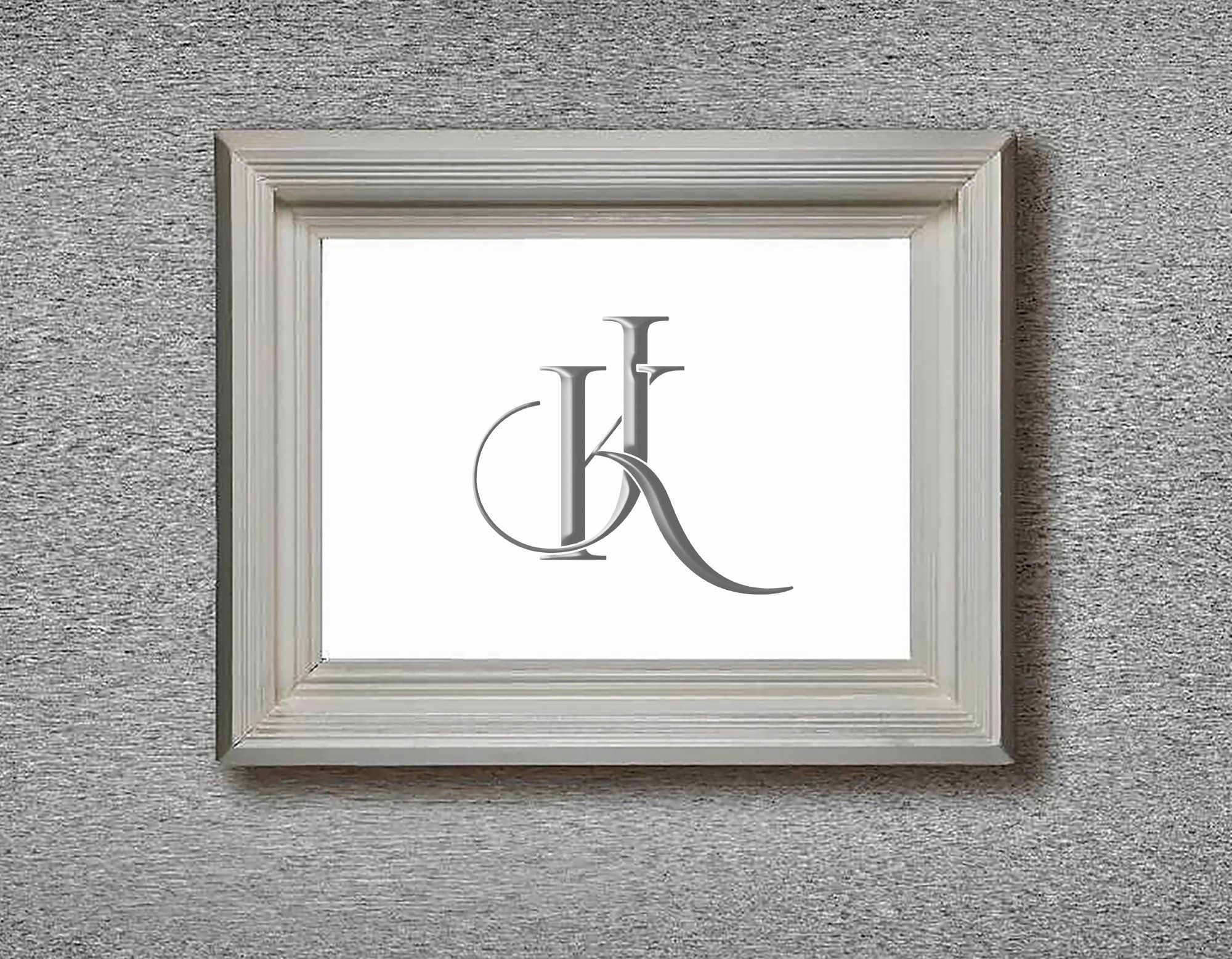 Custom Interlocking JK KJ Wedding Monogram Digital Download - Etsy