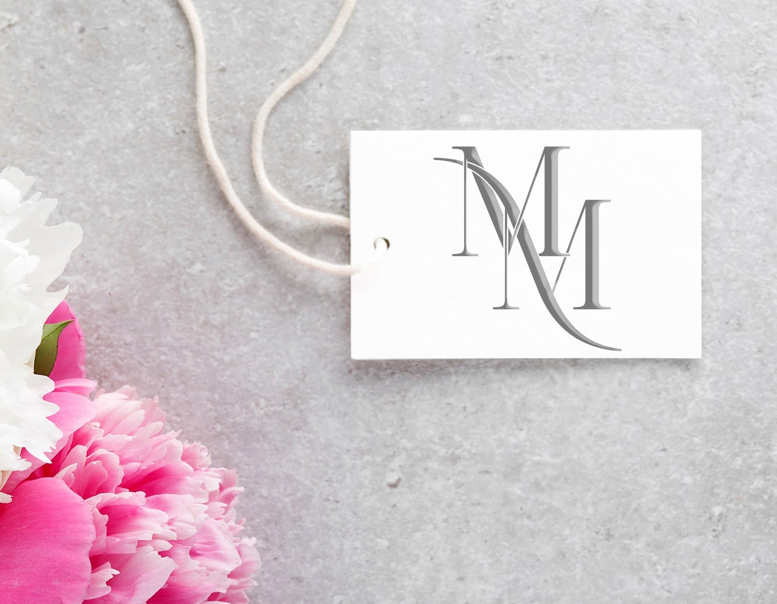 Custom MM Interlocking Wedding Monogram Logo Printable Digital Download ...