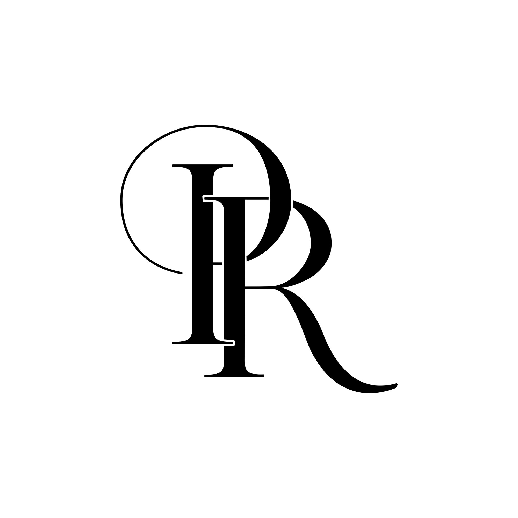 Custom Interlocking PR RP Wedding Monogram Logo Printable Digital ...