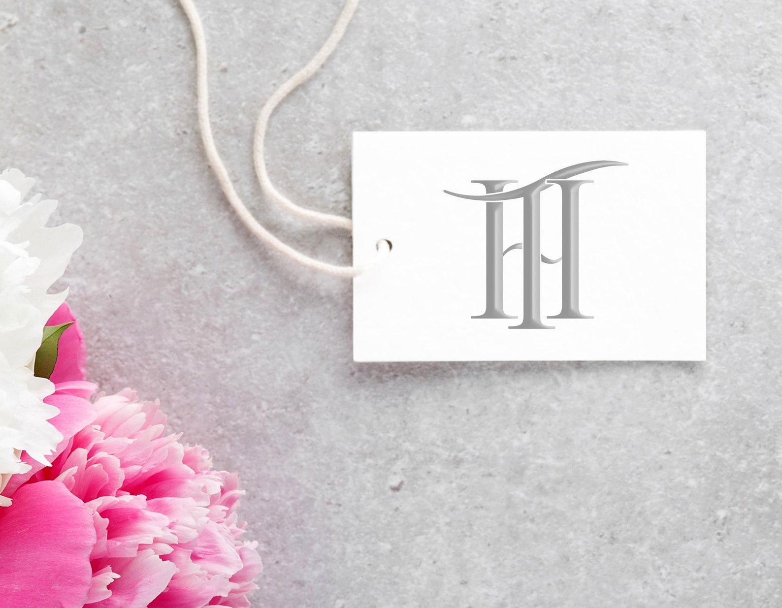 Custom Interlocking HT TH Wedding Monogram Logo Printable Digital ...