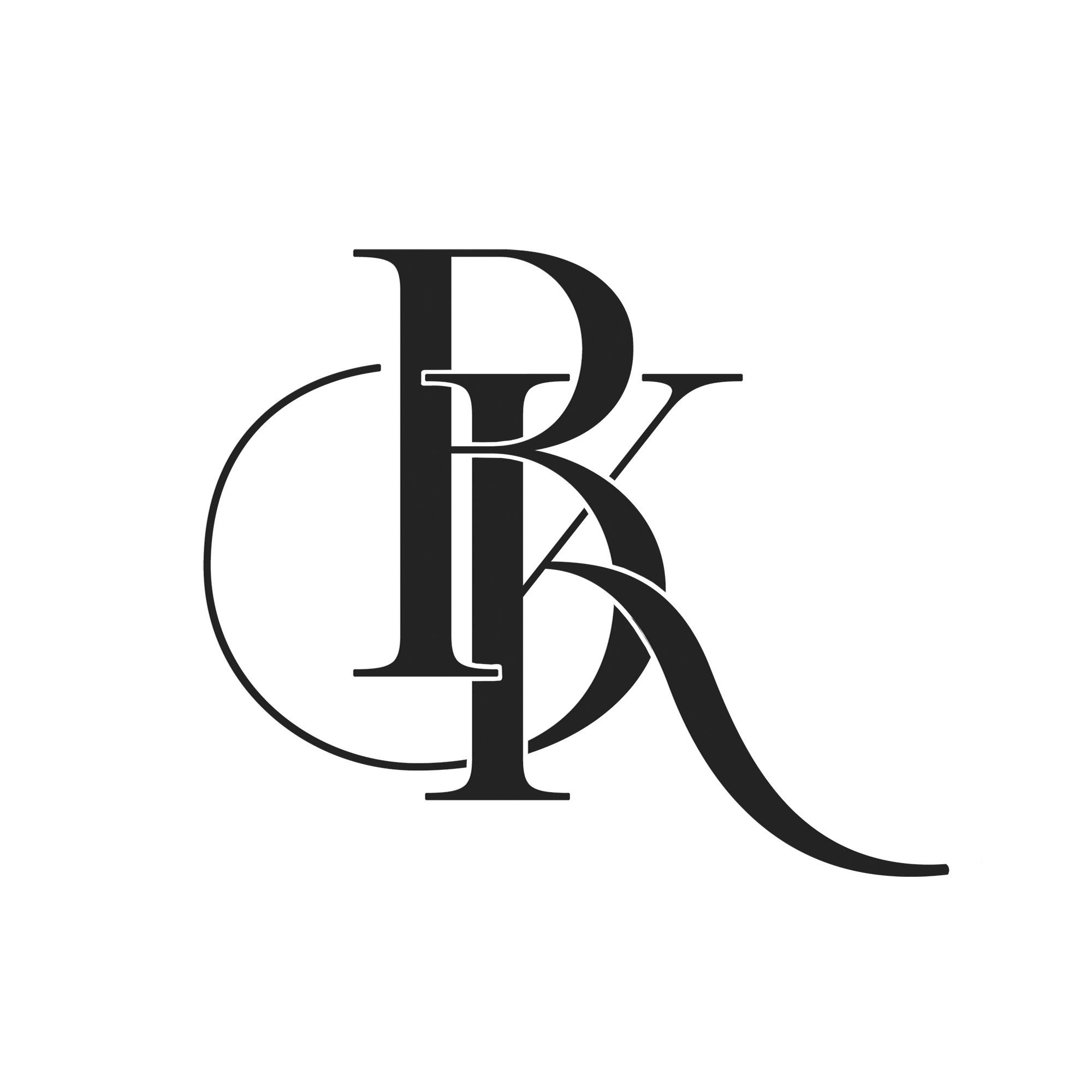 Custom Interlocking BK KB Wedding Monogram Logo Printable Digital ...