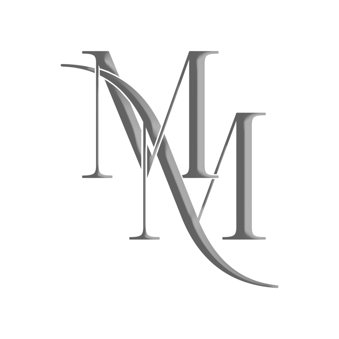 Custom MM Interlocking Wedding Monogram Logo Printable Digital Download ...