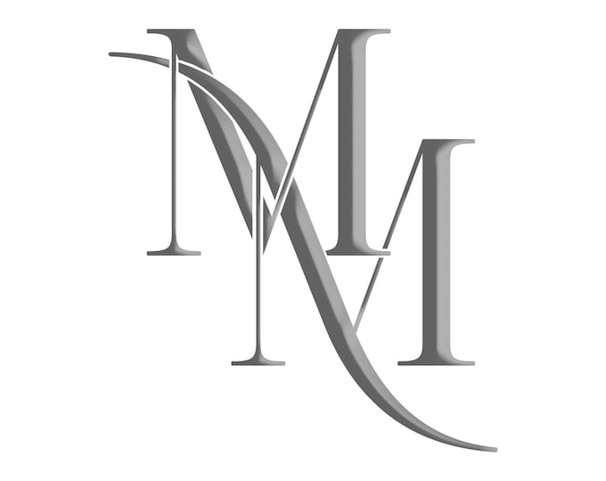 Interlocking Logo Design MP PM Interlocking Logo Digital - Etsy Israel