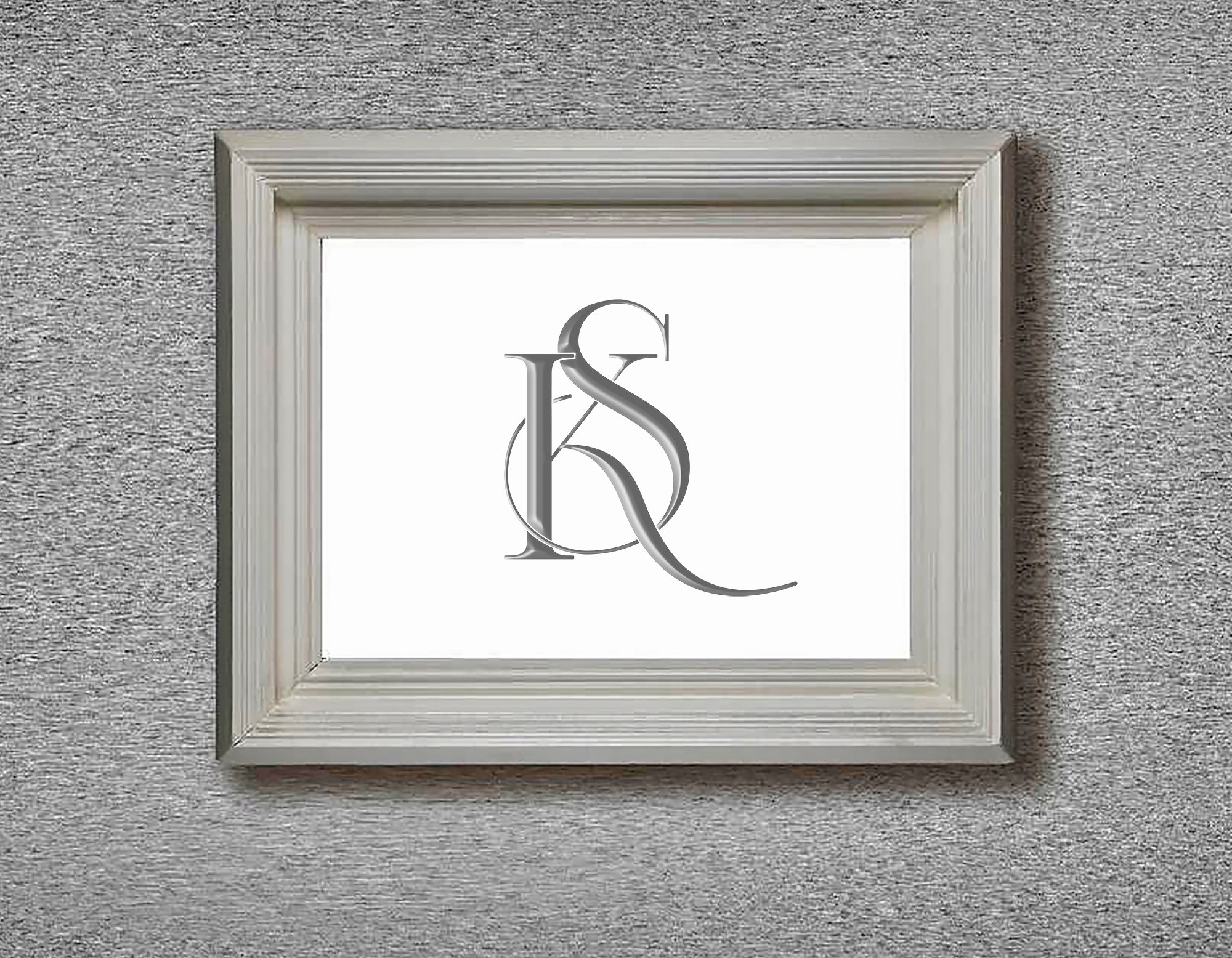 Custom Interlocking KS SK Wedding Monogram Digital Download - Etsy