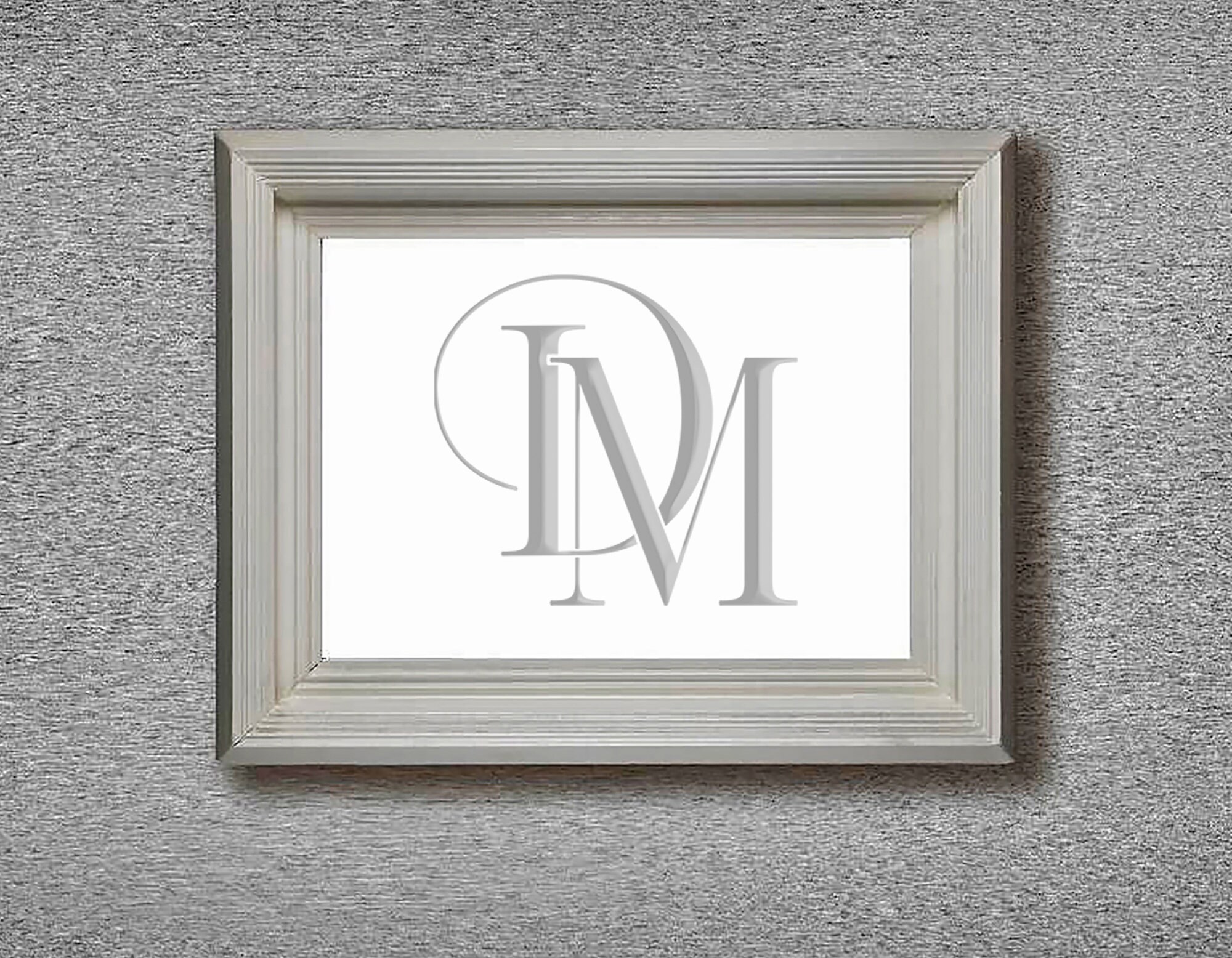 Custom Interlocking DM MD Wedding Monogram Printable Digital Download ...